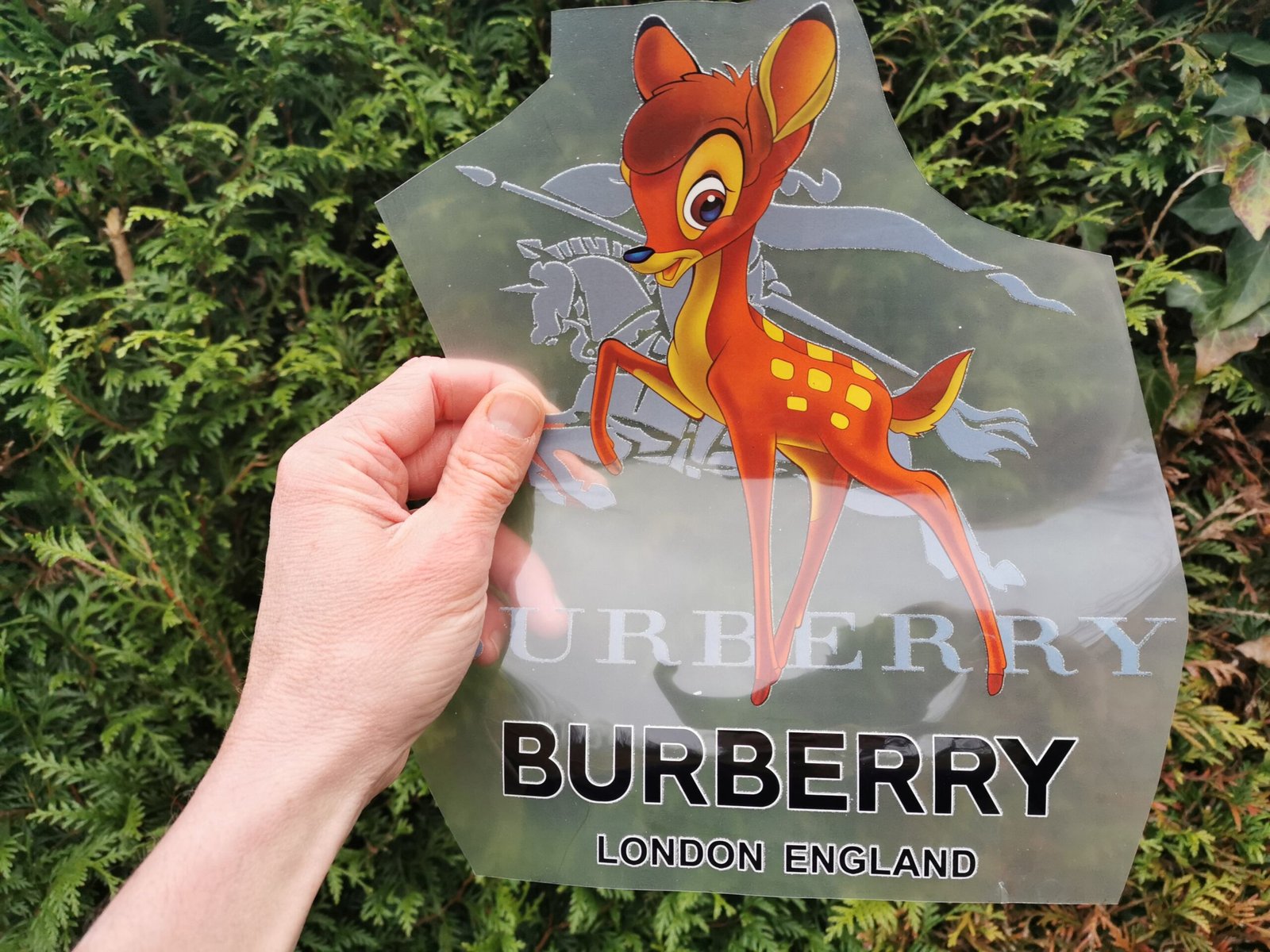 Burberry Big Color Logo - Iron-on